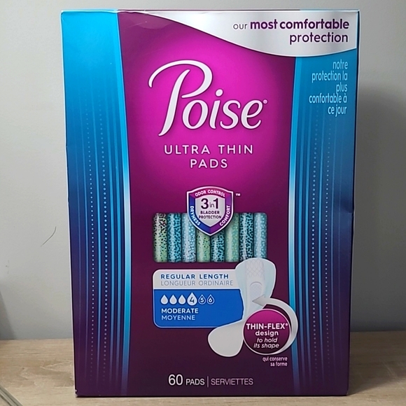 Poise | Other | 2 Boxes Moderate Strength Poise Ultra Thin Pads 6 Count ...